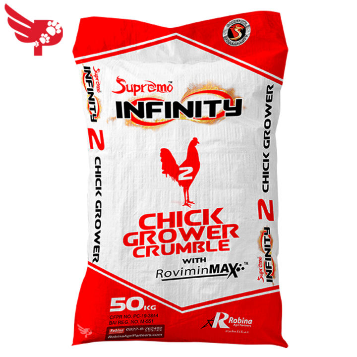 Supremo Infinity 2 Chick Grower Crumble with RoviminMAX - 50KG and 25KG ...