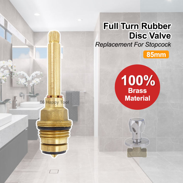 85mm Full Turn Rubber Disc Valve Concealed Stopcock Replacement Valve ...
