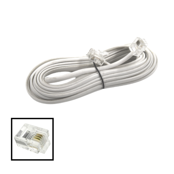 WHITE TELEPHONE WIRE | Lazada PH