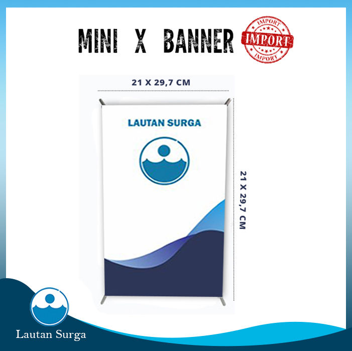 Mini X Banner A4 Mini X Banner A3 X Banner Mini Stand Banner Meja ...