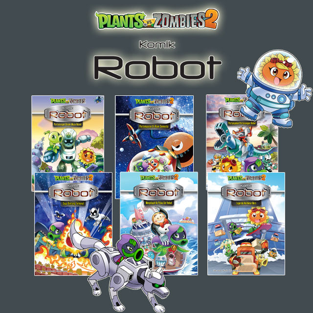 Plants VS Zombies 2 (Komik Robot) Buku 1-10 | Lazada