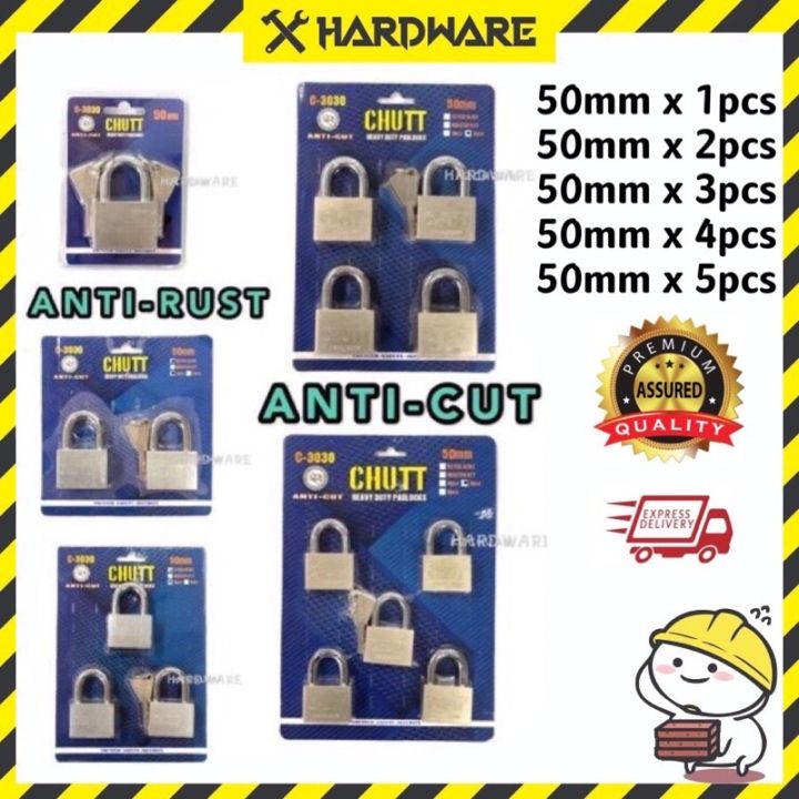 Heavy duty anti cut anti rust stainless steel padlock Chutt 3030 ...