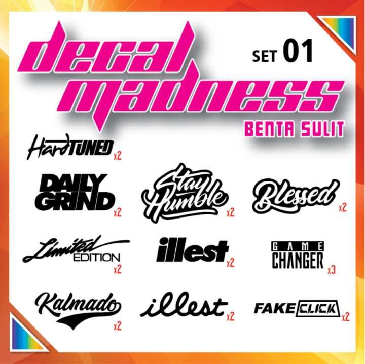 Decal Madness Set01 | Lazada PH