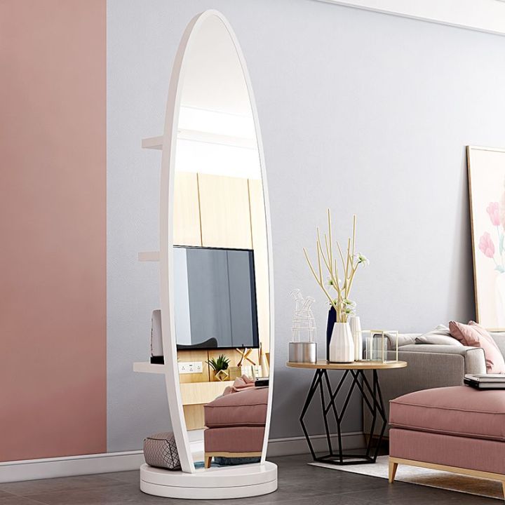 Mirror Full-Length Mirror Girls' Home Bedroom Floor Mirror Wall Self ...