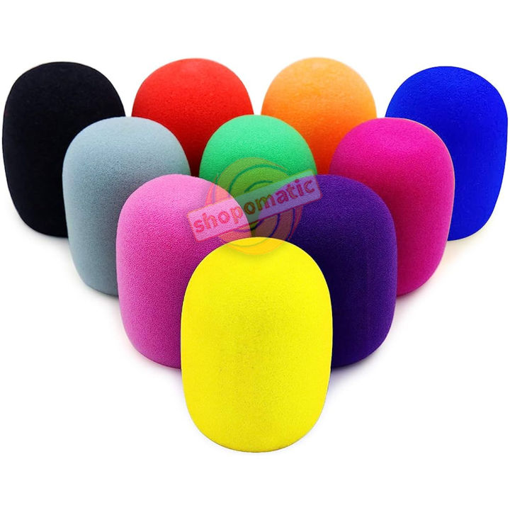 Fast send Microphone Foam Mic Foam Cover Different colors big | Lazada PH