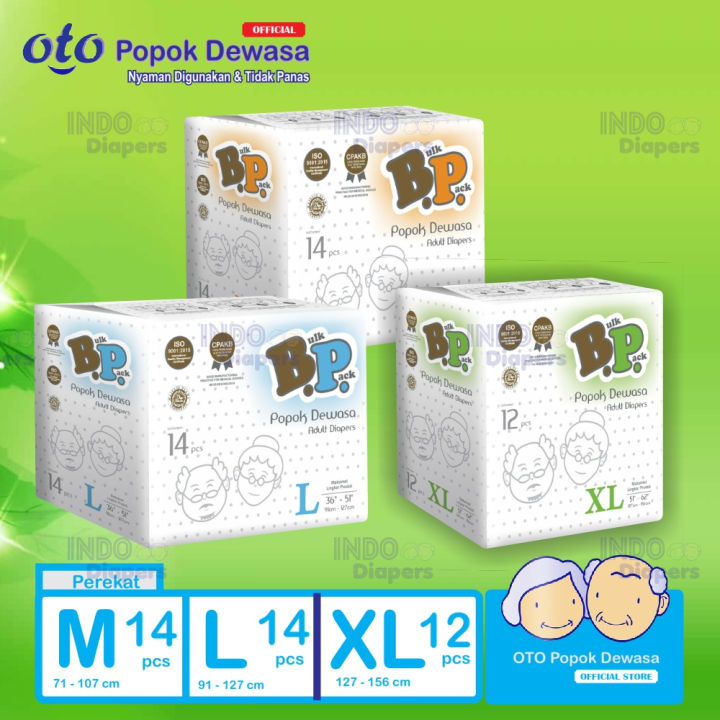 BP Adult Diaper Popok Dewasa model Lem Perekat ukuran M L XL | Lazada ...
