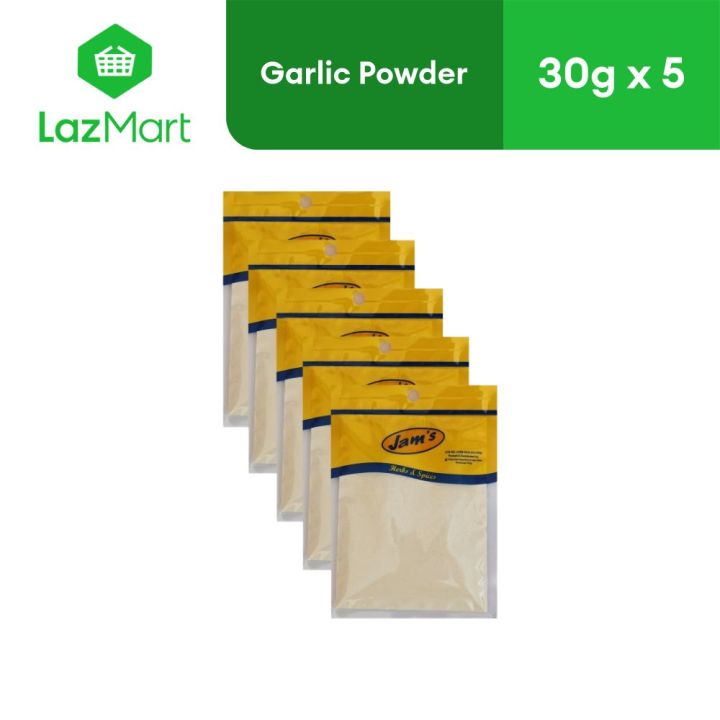 Jam's Gourmet Garlic Powder 30g x 5 | Lazada PH