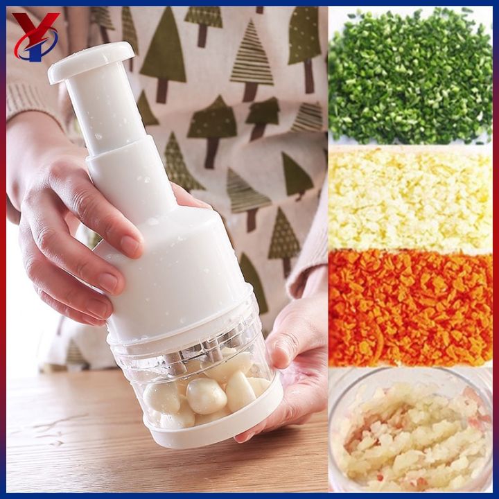 Garlic Mincer Pressing onion chopper Manual Hand Chopper | Lazada PH