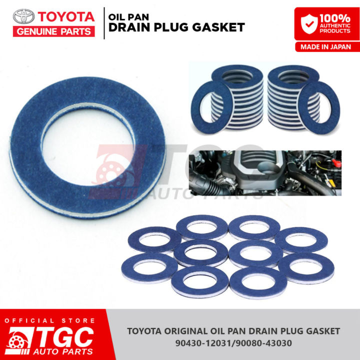 KIO Toyota Genuine Original Oil Pan Drain Plug Gasket ( 90430-12031/ ...