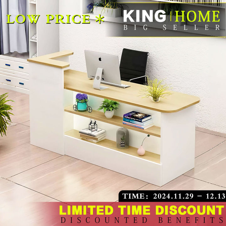 Modern cash register, convenience store front desk, reception desk ...
