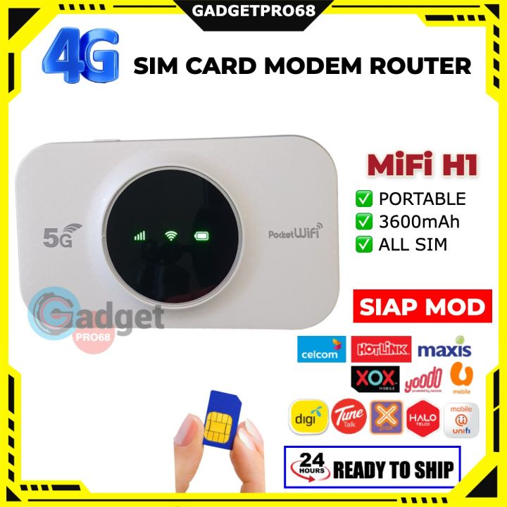 4G LTE Modem D5 H1 2023 Pocket WiFi Router Portable WiFi Modem Router | Lazada