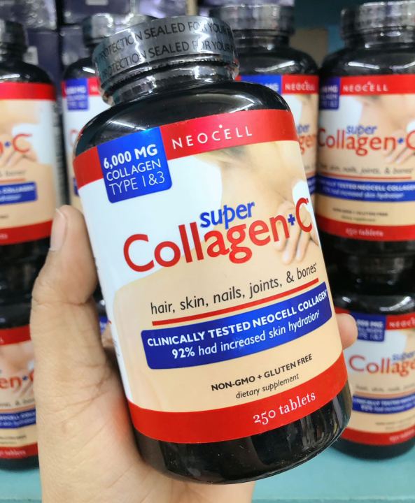 NeoCell Super Collagen C - 6,000mg Collagen Types 1 & 3 Plus Vitamin C ...