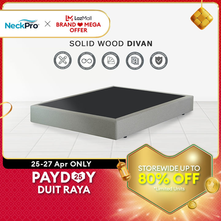 Neckpro Solid Wood Divan (Custom-Made Product) / Bed Frame / Katil ...