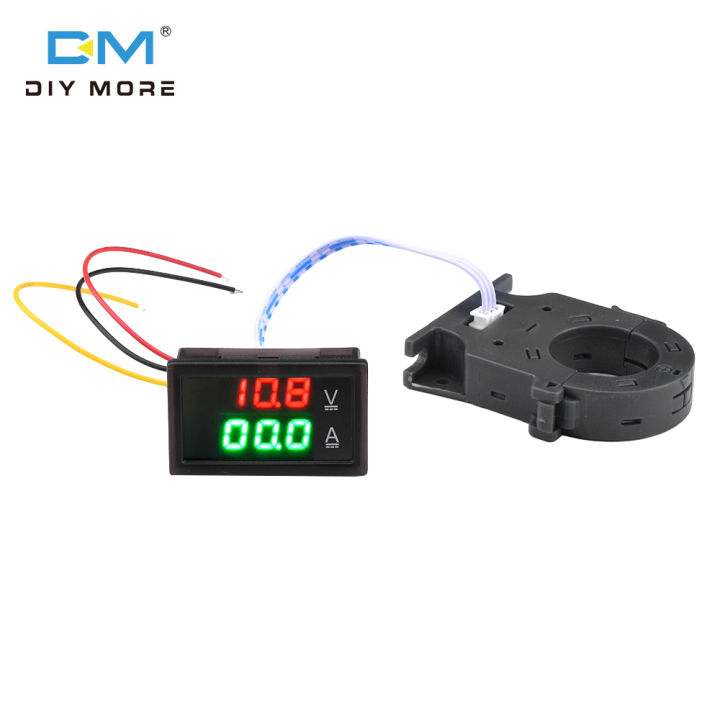 diymore Isolation type LED dual digital display voltage and current meter opening Hall sensor DC ...