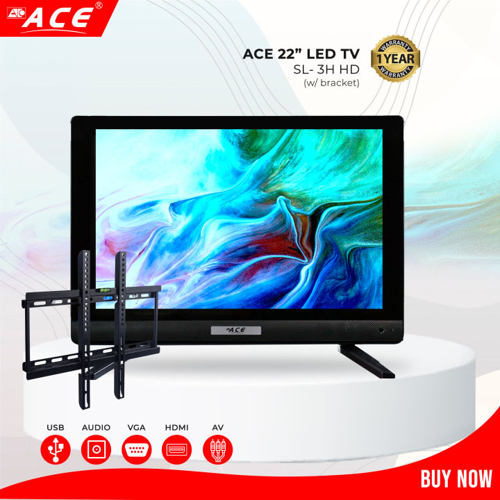 ACE SL-22 3H Ultra Slim HD LED Television with Bracket | Lazada PH