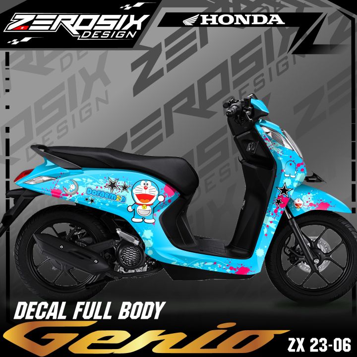 Decal Sticker Full Body Motor Honda Genio Dekal Setiker Striping Genio ...