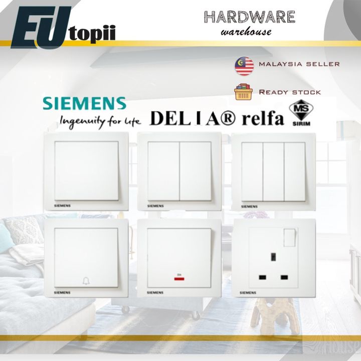 EU-SIEMENS DELTA® Relfa SERIES SWITCHES & SOCKET OUTLET SIRIM APPROVED ...