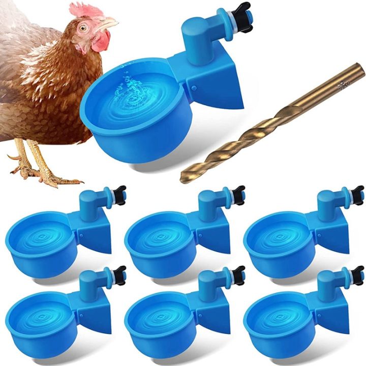 Chicken Waterer Larger Automatic Chicken Waterer Cups DIY Poultry ...