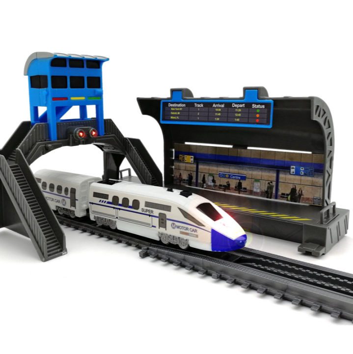 Electric Harmony Rail Car Toy Small Train Stitching DIY Set High Speed ...