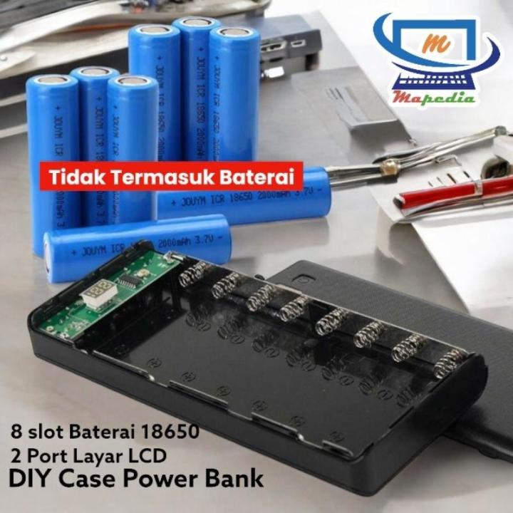 DIY Modul PCB Mesin Powerbank Power Bank LCD 2 Port USB Case Casing ...