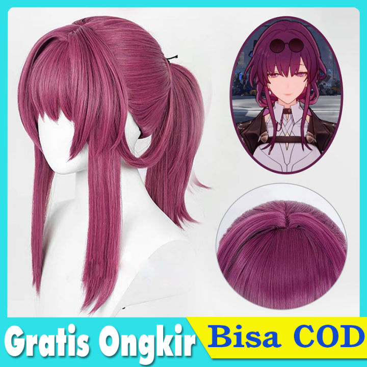 Wig Kafka Star Rail Honkai Cosplay 43cm Wig | Lazada Indonesia