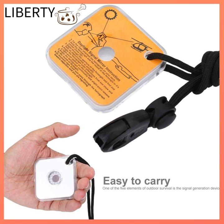 LIBERTY With Whistle Signal/Survival Mirror Acrylic Material With Aim ...