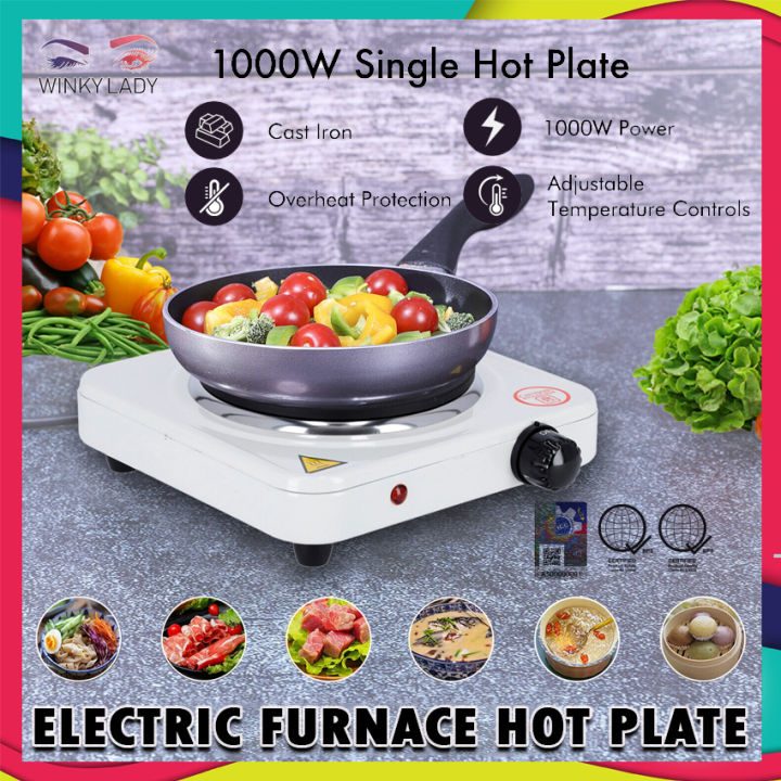 (Variation) Electric Furnace / Single Burner Hot Plate 1000W Cooktop ...