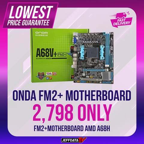 FM2+ Motherboard for Desktop Computer ONDA A68V+ AMD CPU A6 A8 A10 | Lazada PH