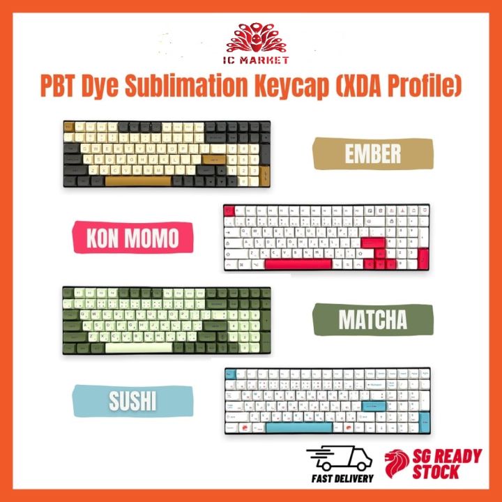 【SG】 PBT Dye Sublimation Keycap Set - XDA Profile | Lazada Singapore