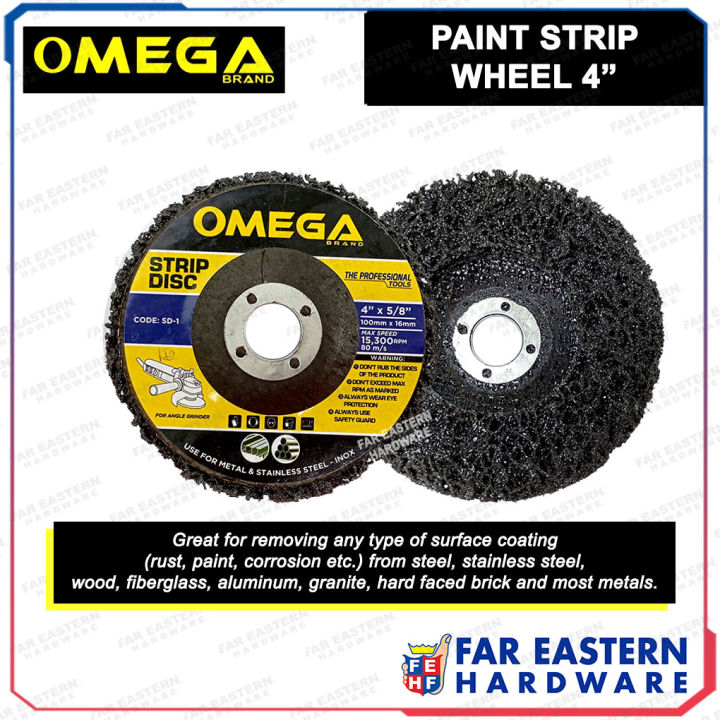 Paint Strip Wheel Stripping Disc 4" Black | Violet | TAILIN | OMEGA ...