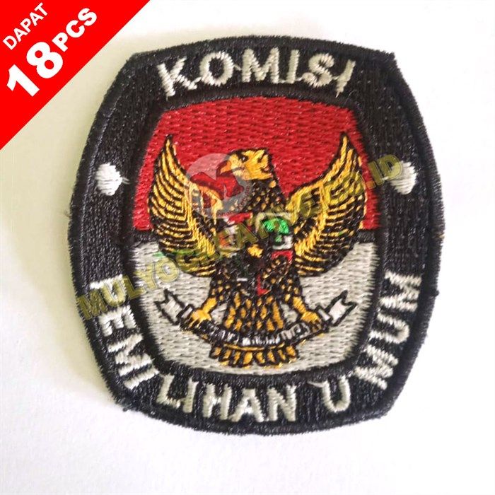 Bet Bordir KPU Emblem Badge Patch Logo Komisi Pemilihan Umum / 18pcs ...