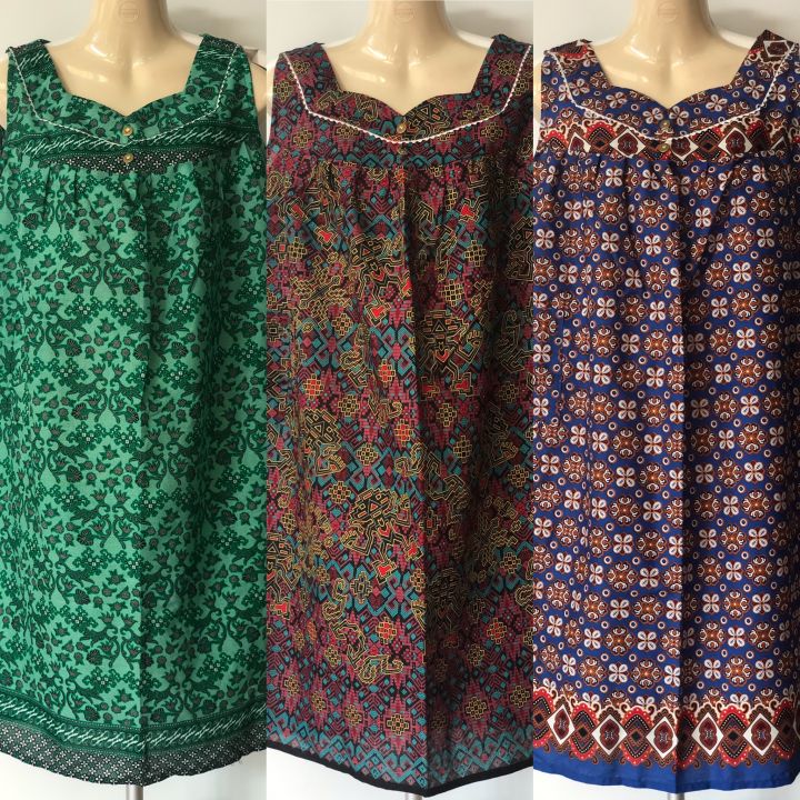 COTTON Batik Daster Pambahay MEDIUM Size Strap (Mesh-Cyber-Prime ...