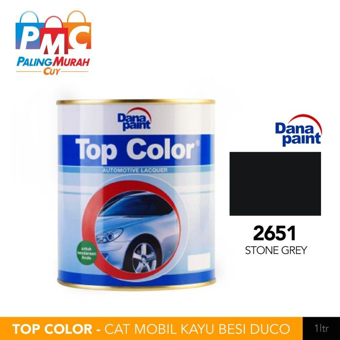TOP COLOR 2651 Stone Grey - Cat Mobil Kayu Besi Duco | Lazada Indonesia