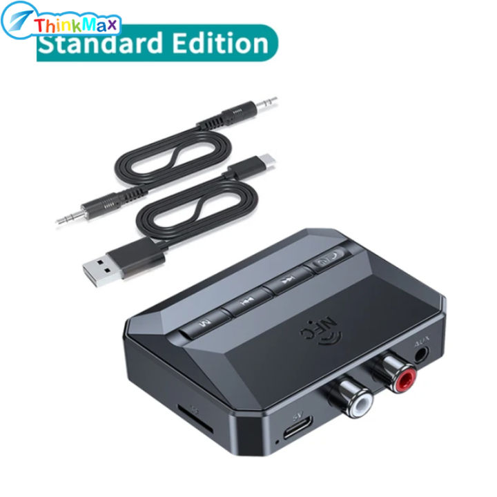 T59 NFC Audio Adapter 3.5MM Aux RCA USB Wireless Receiver Low Latency ...