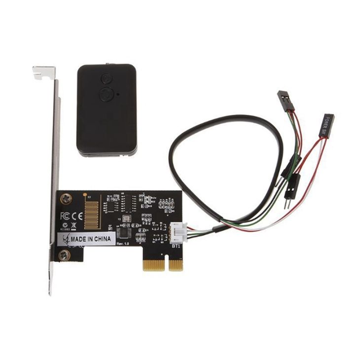 PCI-E Desktop PC Remote Controller 20M Wireless Restart Switch Turn on ...
