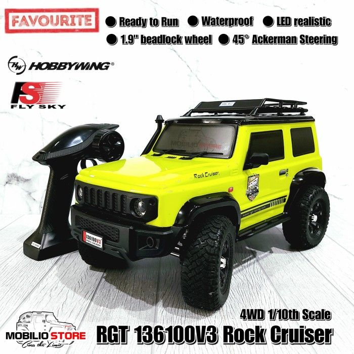 RC RGT 136100 V3 1/10 Scale 4WD Rock Crawler Cruiser RTR Suzuki Jimmy ...