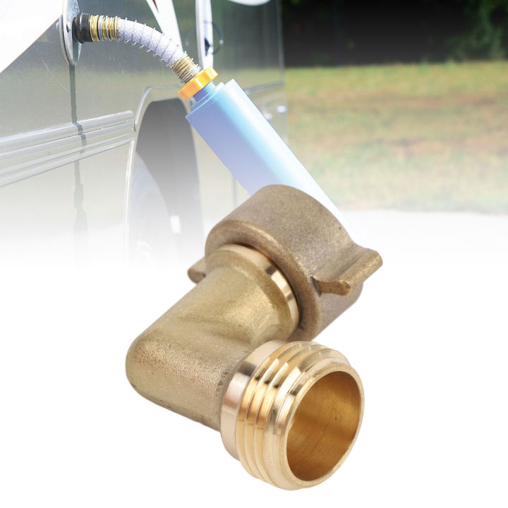 RV 90 Degree Hose Elbow Copper RV 90 Degree Water Hose Connector for ...