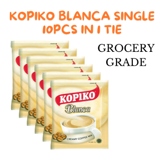 KOPIKO BLANCA 3IN1 COFFEE SINGLE 10PCS IN 1 TIE GROCERY GRADE PWEDENG PANINDA SULIT NA SULIT ...