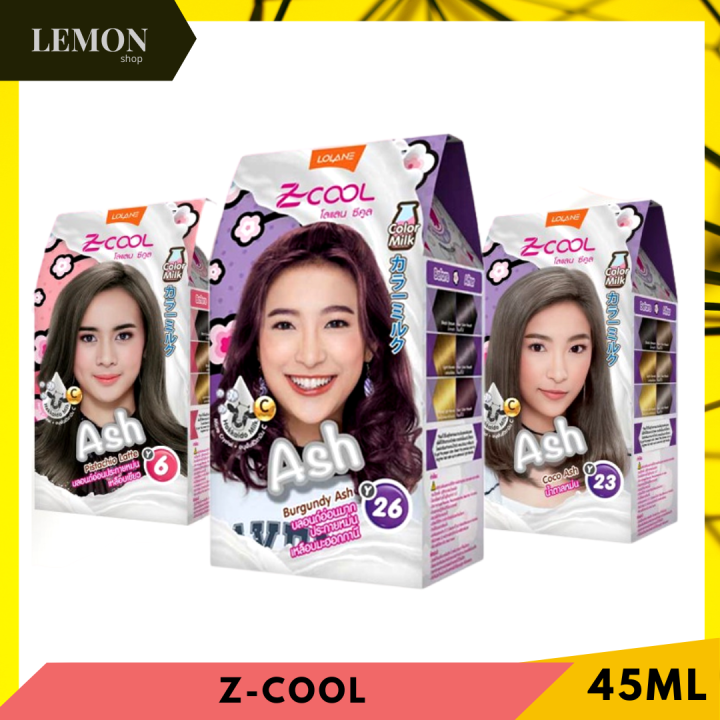 LOLANE Z-COOL COLOR MILK 45 ML. โลแลน ซีคูล คัลเลอร์ มิลค์ 45 มล.(Y4,Y7 ...