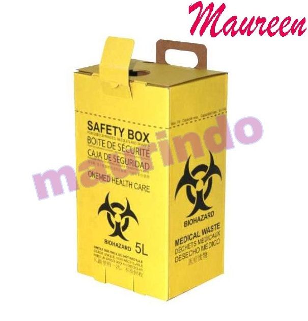 [ COD] Onemed Safety Box Kuning 5L Tempat Limbah Medis Ukuran 5 Liter ...