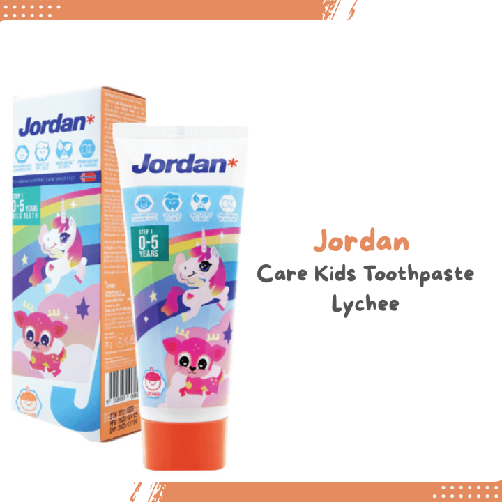 Jordan Oral Care Kids Toothpaste Step 1 Lychee 75g/Pasta Gigi | Lazada ...