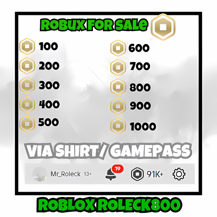 ROBLOX ROBUX GAMEPASS (Not a Code) GAMECARDS | Lazada PH