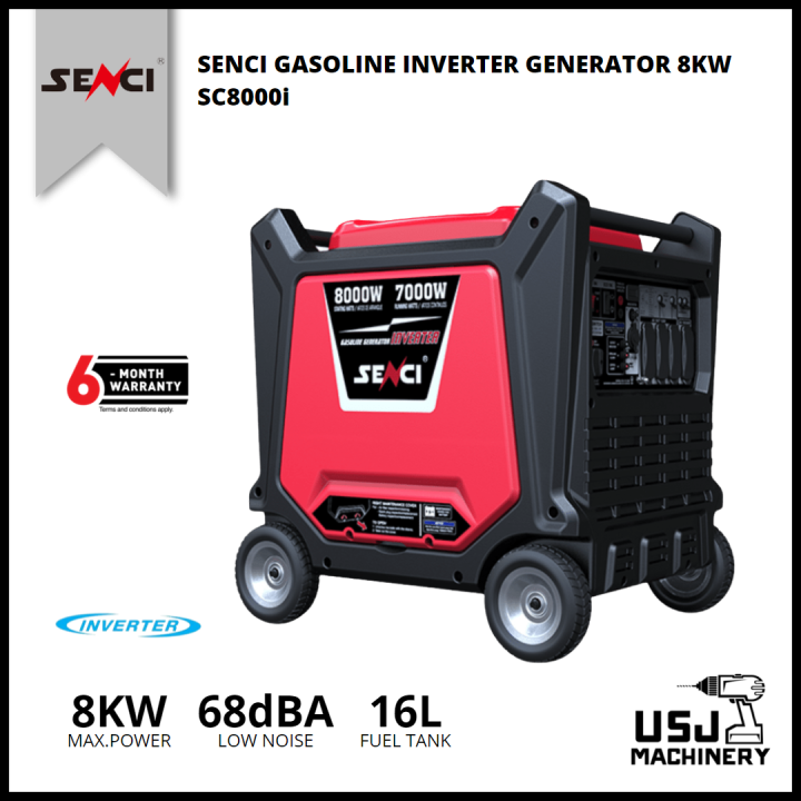 SENCI 8000W Inverter Gasoline Generator SC8000i | 6 Months Warranty ...