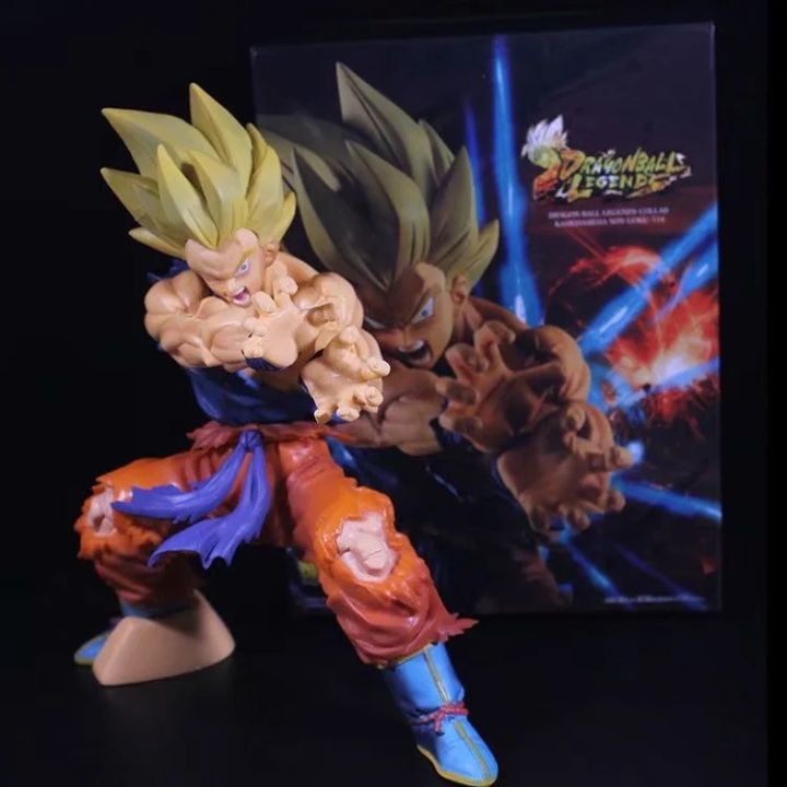 New PVC Dragon Ball Z Son Goku Battle Damaged Version Super Saiyan ...