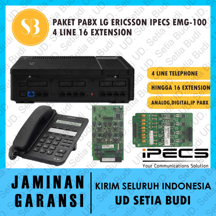 PABX LG Ericsson iPecs eMG100 Kapasitas 4 Line 8 Ext + Key Telephone | Lazada Indonesia