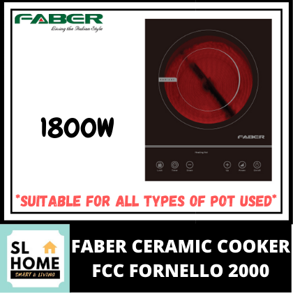KHIND INDUCTION COOKER IC1600 / FABER CERAMIC COOKER FCC FORNELLO 2000 ...