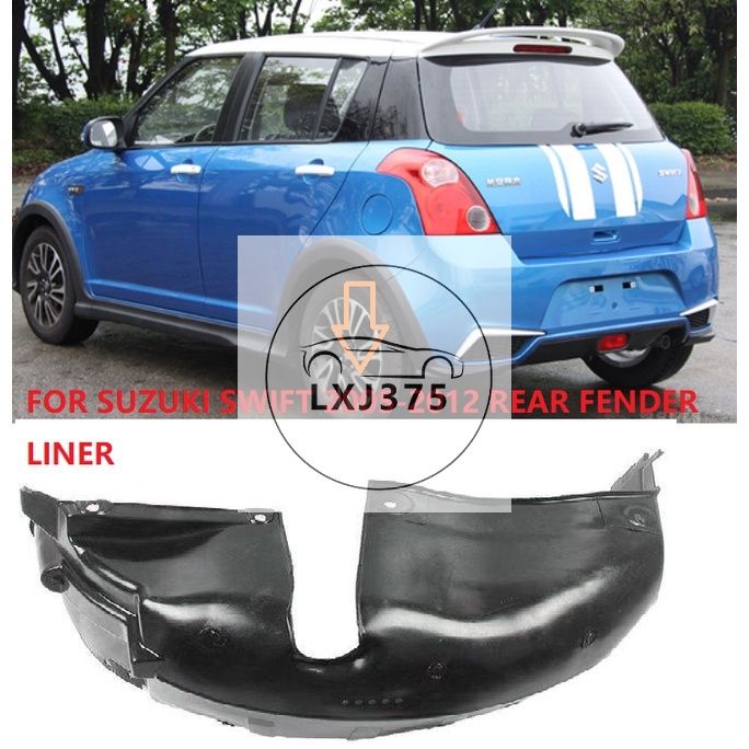 1set Rear Fender Liner For SUZUKI SWIFT 2005 2006 2007 2008 2009 2010 ...