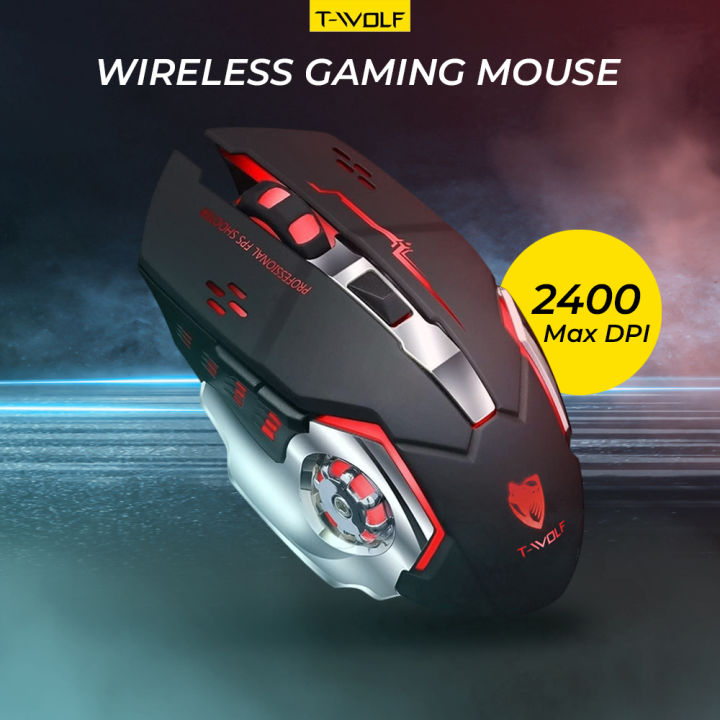 Mouse Wireless Gaming Mouse LED Light 2400 DPI | Lazada Indonesia