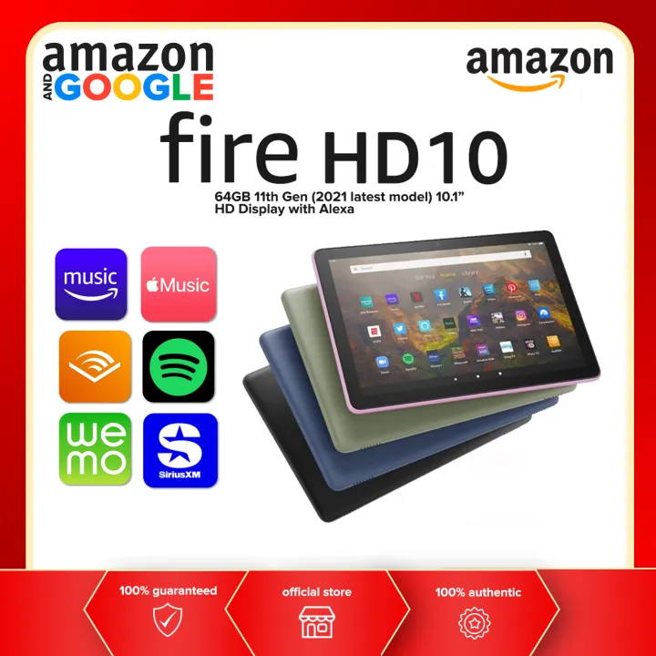 Amazon Fire HD 10 11th Generation Tablet, with Alexa, 10.1” HD Display ...