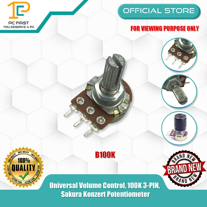 Universal Volume Control, 100K 3-PIN, Sakura Konzert Potentiometer ...
